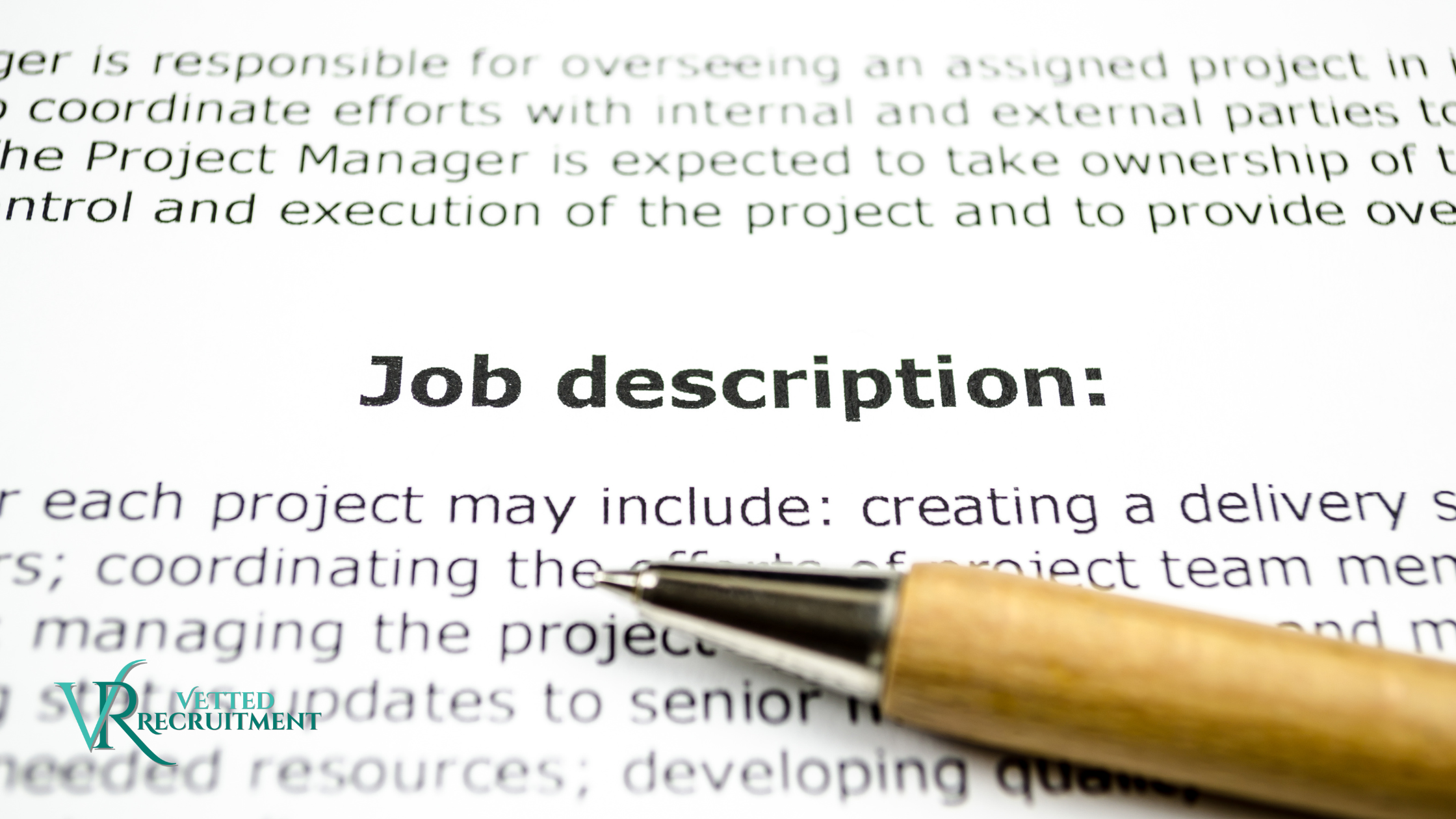 How to Write Job Descriptions That Actually | Vetted Recruitment